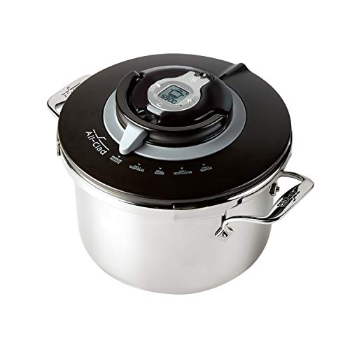 All-Clad PC8 Precision Stainless Steel Pressure Cooker Cookware, 8.4-Quart, Silver