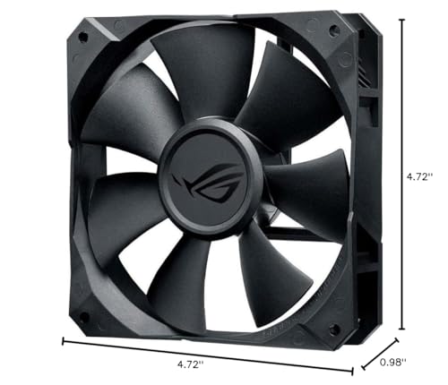 Asus ROG RYUO 120 RGB AIO Liquid CPU Cooler 120mm Radiator (120mm 4-Pin PWM Fan) with Livedash OLED Panel and Fanxpert CONTROLS