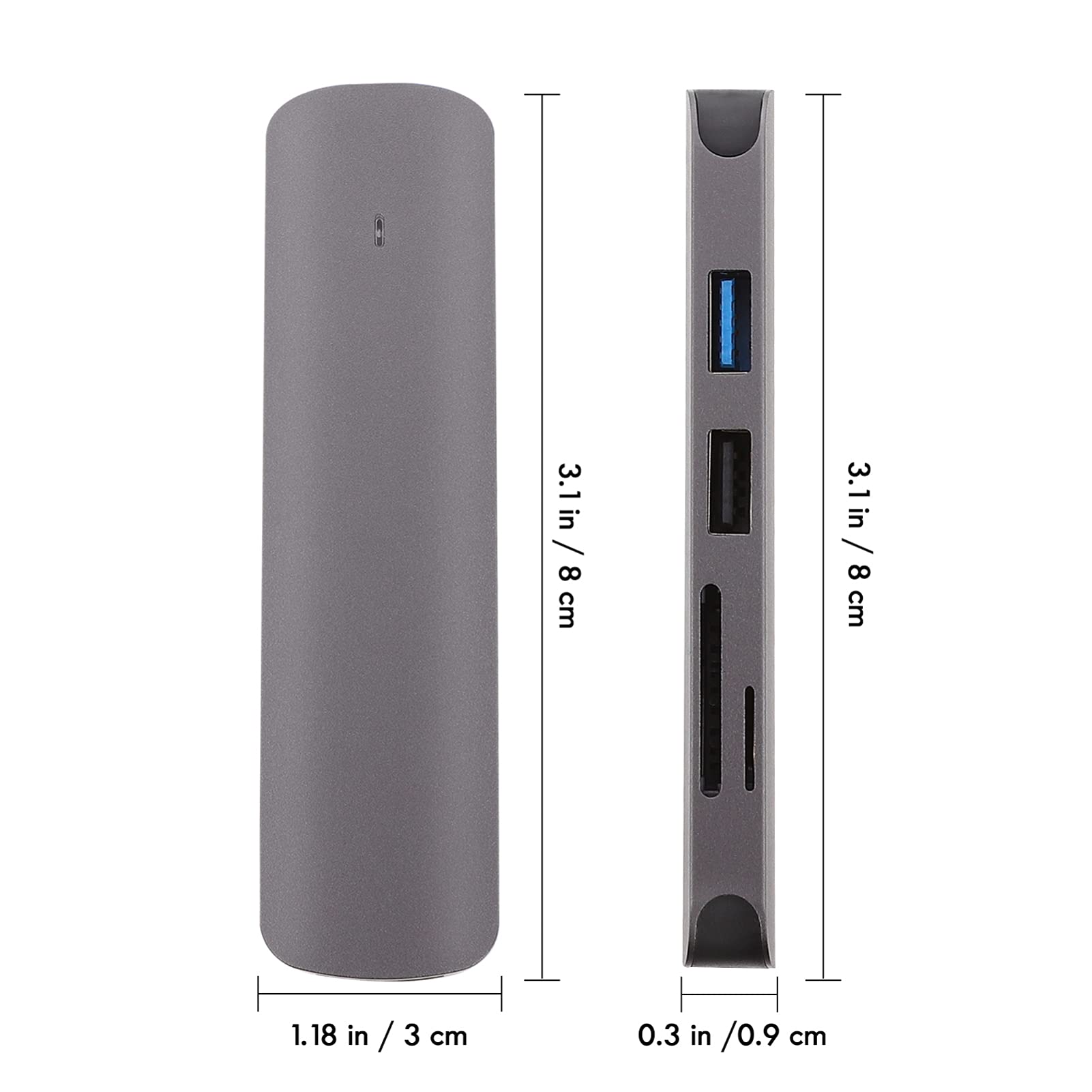 OSALADI USB Adapter USB Ethernet Adapter USB Hubs 1Pc Type Hub USB Hub Dock Station 5- in- 1 Phone Computer Laptop Converter Computer Adapter USB Docking Station USB Ethernet Adapter