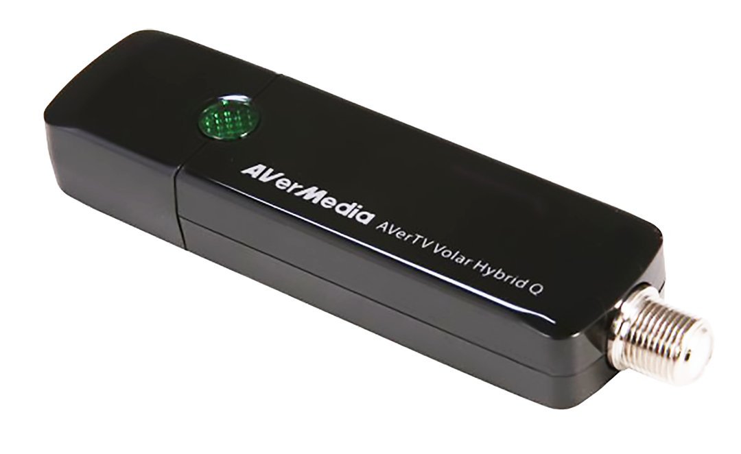 AVerMedia AVerTV Volar Hybrid Q, USB TV Tuner, ATSC, Clear QAM HDTV & FM Radio, Supports Windows 10 (H837)