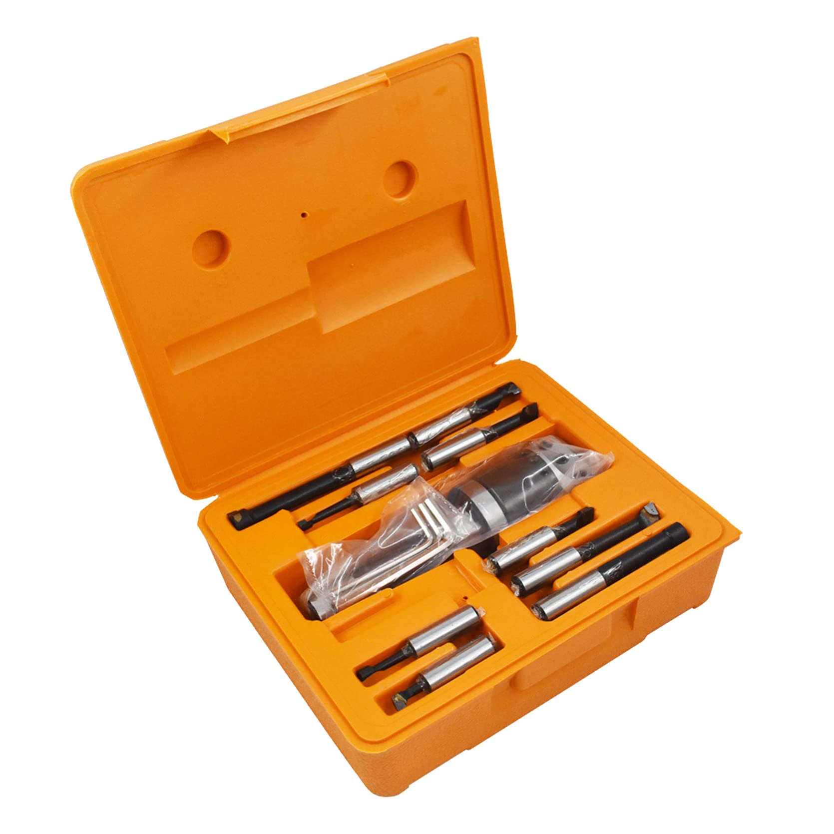 TINVHY 9-Pack Set 2 Boring Head R8 Shank 1/2 Carbide Boring Bar Set Replacement for Bridgeport Milling