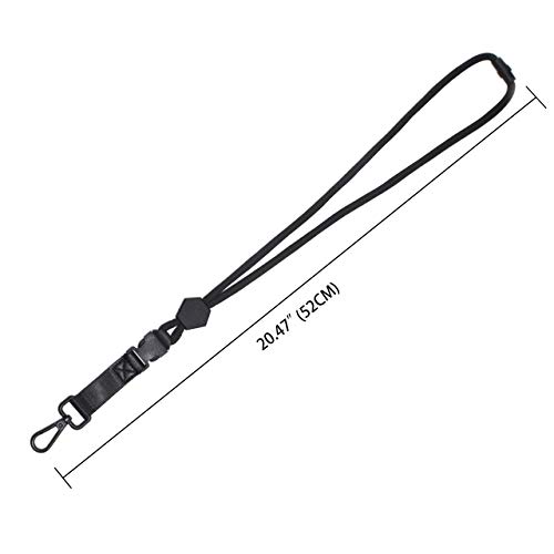 Durable Round Cord Lanyard with Metal Hook,Breakaway Buckle,Safety Breakaway for ID Card Holder in Office or Keys