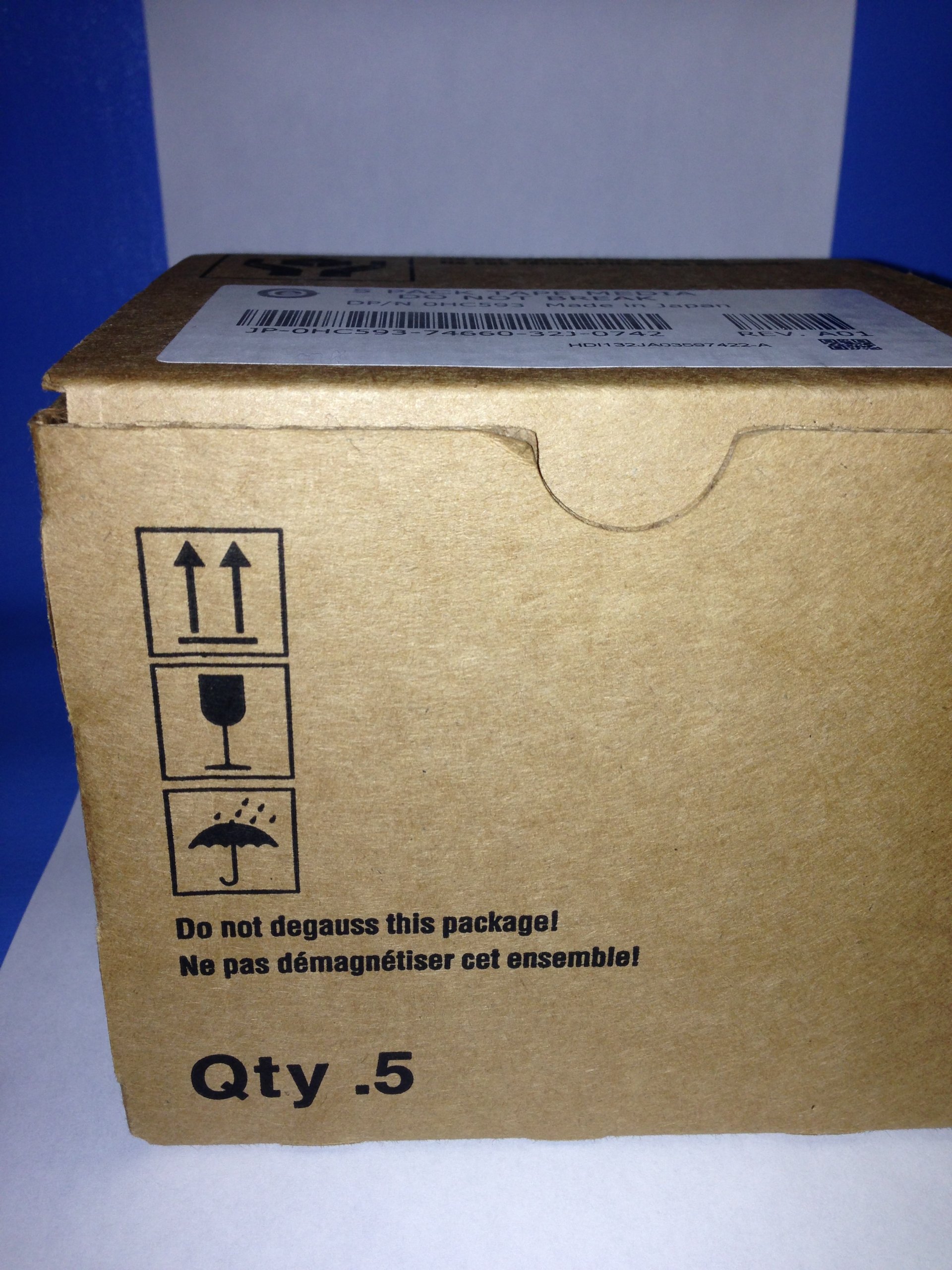 5 Pack 5-Lot Genuine OEM RC922 Dell LTO Ultrium 3 400GB (Native)/ 800GB (Compressed) WORM Write Once Read Many Blank Data Media Magnetic Tape Cartridge Dell Part Number: 0HC593