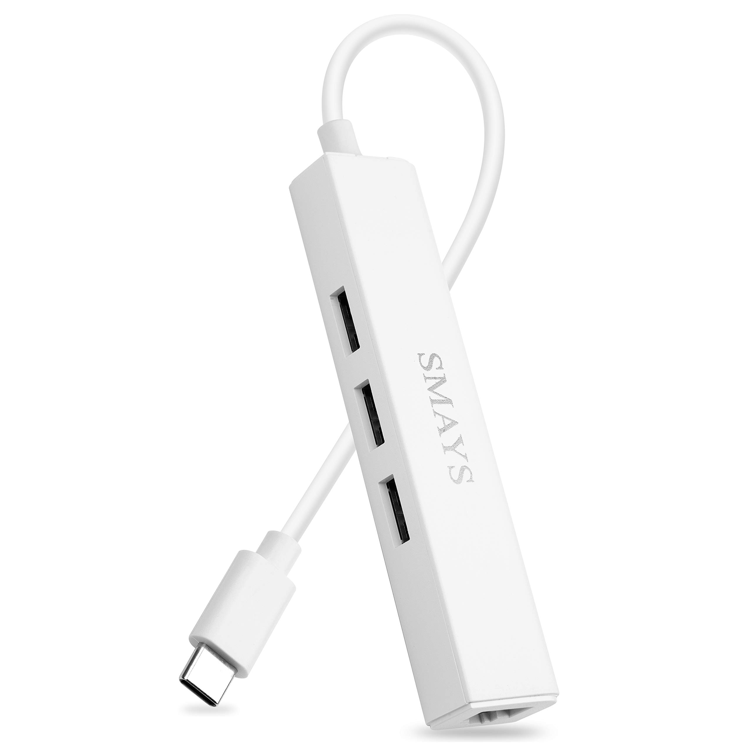 Ethernet Adapter Compatible with Samsung Galaxy Tab A 10.1 (2019), Tab A7, Tab S4, Tab S5e Android Tablet - with 3-Port Charging OTG HUB, Host USB C Cable
