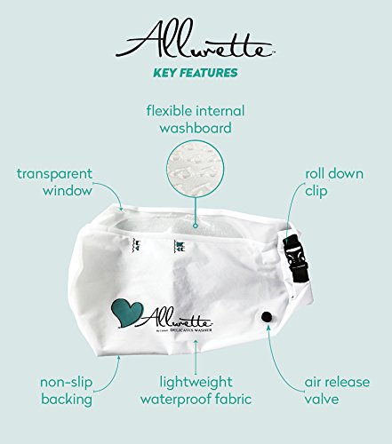 Allurette Wash Bag - Delicates Laundry System for Lingerie, Active Wear and Gentle Hand Wash Clothes