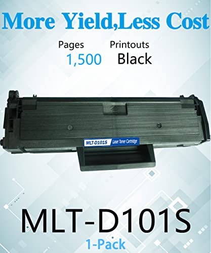 MM MUCH & MORE Compatible Toner Cartridge Replacement for Samsung 101S D101S MLT-D101S Used with SF-760P ML-2160 ML-2165 ML-2165W SCX-3400 SCX-3400F SCX-3400FW SCX-3405 SCX-3405FW Printer (1-Pack)