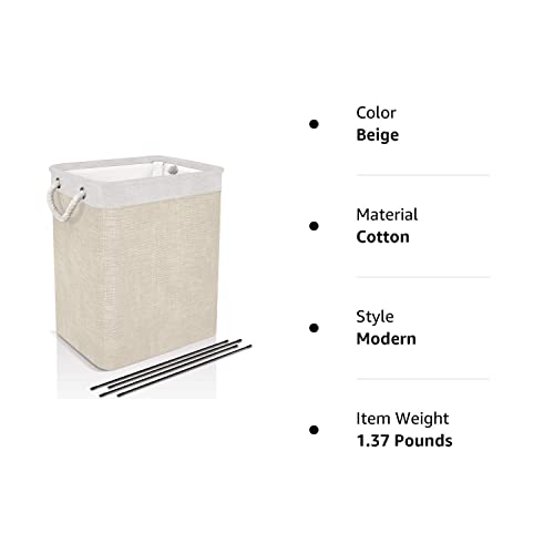 DYD Laundry Basket with Handles & Brackets Small/Large/Tall Hamper for Kid Girl Collapsible Washing Bin Built-in Lining for Bedroom Dorm Toy Clothing Storage