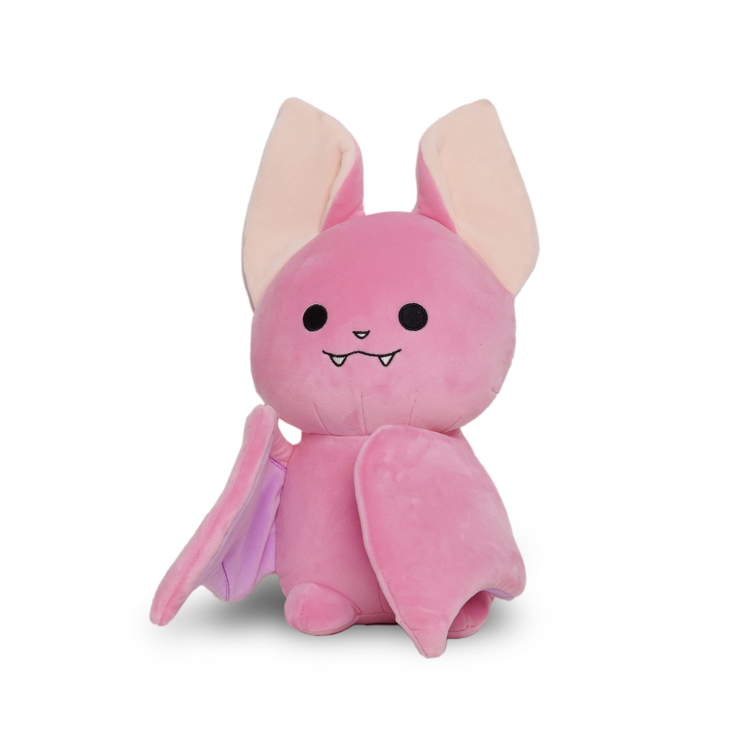 Avocatt Pink Bat Stuffed Plush - 10 Inches Stuffed Realistic Flying Fruit Bat Stuffy Plushie - Plushy and Squishy Goth Stuffed Animal - Cute Creepy Gothic Spooky Toy for Boys and Girls