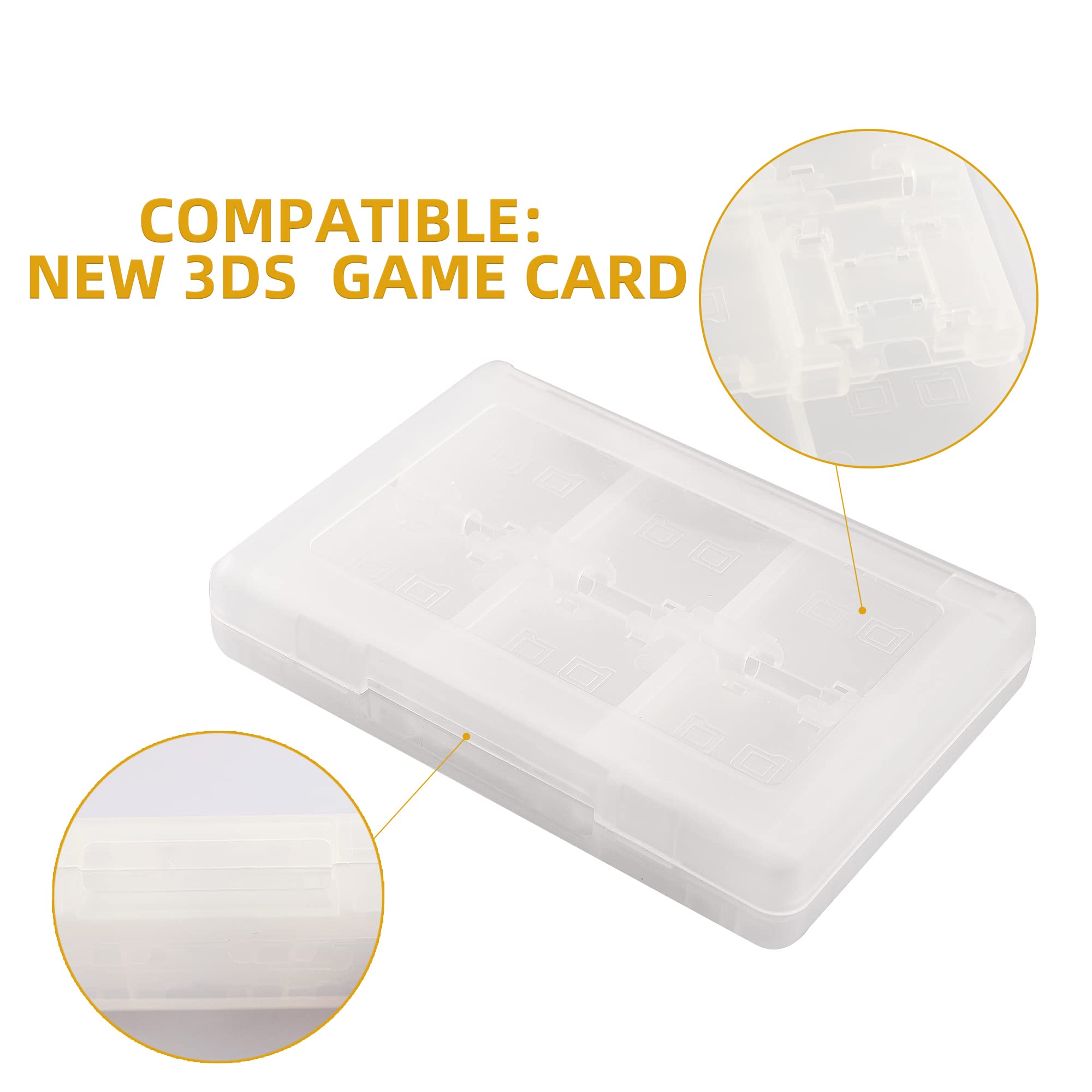 3DS Game Holder Card Case, 28-in-1 Game Holder Card Case Compatible with Nintendo NEW 3DS / NEW 3DS XL / 3DS / 3DS XL / DSi / DSi XL / DS / NEW 2DS /NEW 2DS XL / 2DS/ 2DS XL Catridge Storage Box (White)