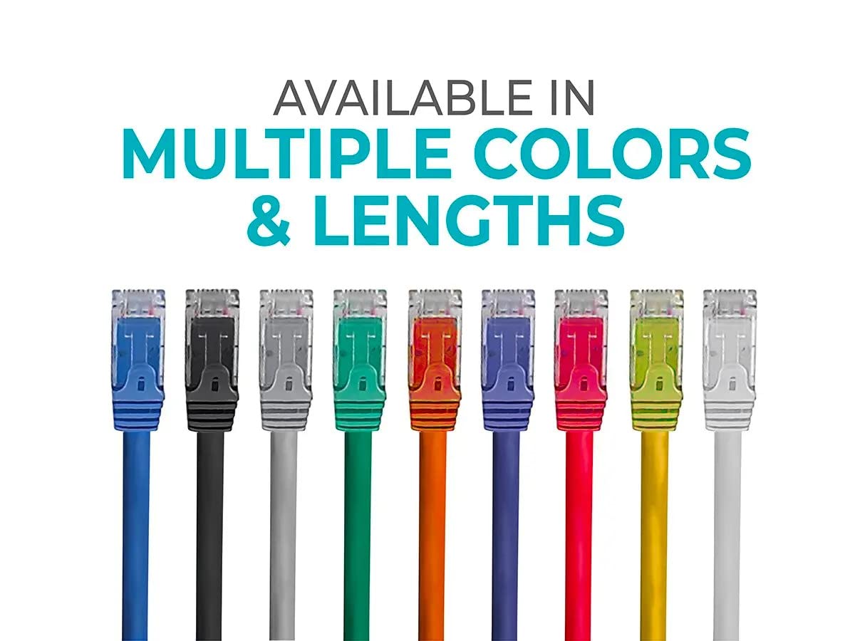 Monoprice Cat6 Ethernet Patch Cable - 1 Feet - Black (12 Pack) Snagless RJ45, 550MHz, UTP, Pure Bare Copper Wire, 24AWG - FLEXboot Series