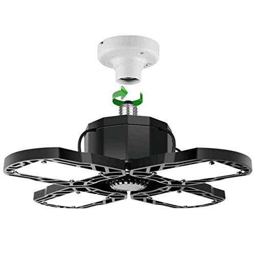 150W Garage Lights,LED Garage Lights-15000LM 6500K Deformable Garage Ceiling Light with 4 Adjustable Panels,LED Shop Light, Triple Glow Light for Garage, Warehouse,WorkshopâŚ