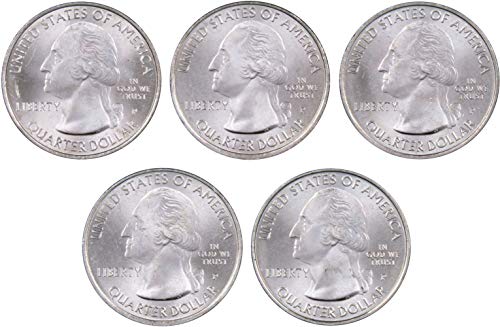 2012 P National Park Quarter 5 Coin Set Uncirculated Mint State 25c Collectible