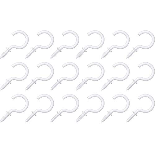 ARROW 160381 1-1/4" Cup Hooks (Pack of 18),White