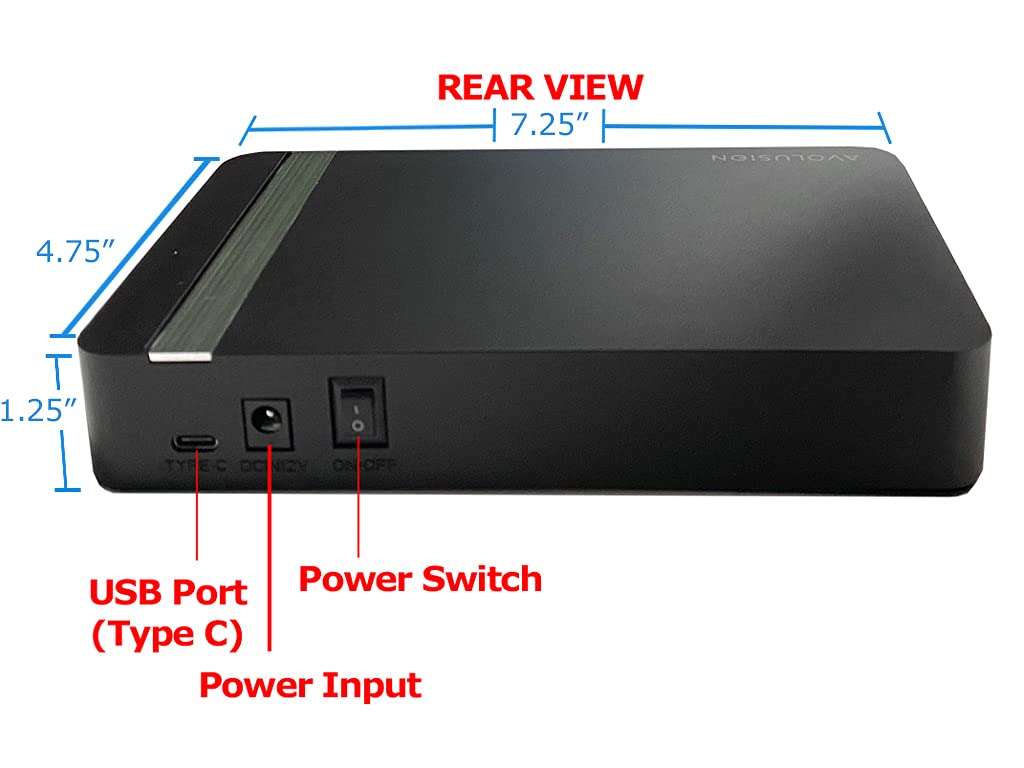 Avolusion HDDGEAR PRO X 4TB USB 3.0 External Gaming Hard Drive for PS5 Game Console - 2 Year Warranty (Renewed)
