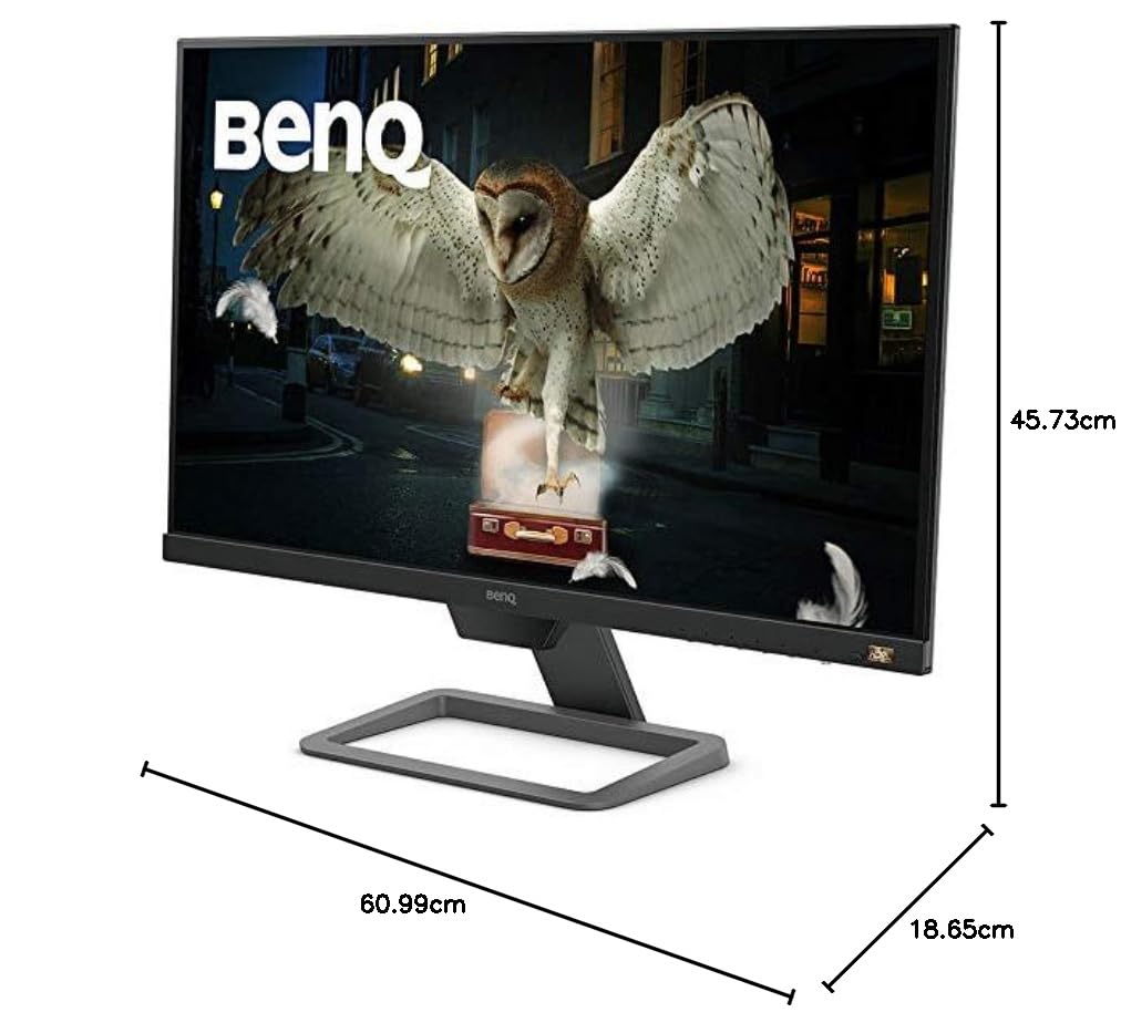 BenQ EW2780 27-inch 1080p Eye-Care IPS LED Monitor 75Hz, HDRi, HDMI, Speakers, Black (Renewed)