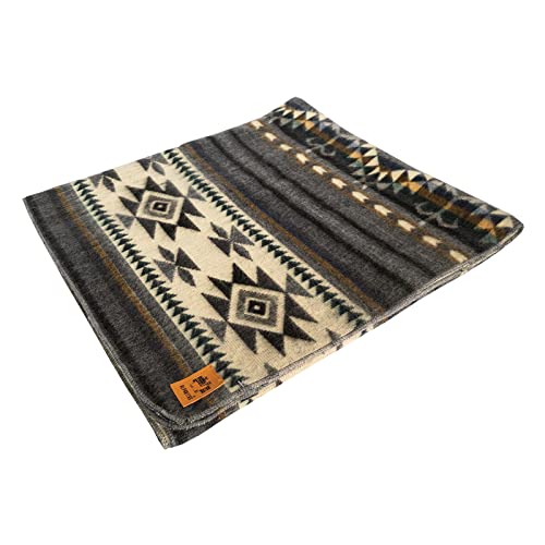 ALPAKITAS Blanket Throw | Large, Beautiful, Warm, Variegated | 90 x 75 inches | Ultra-Soft, Hypoallergenic and Breathable | Non-Itchy or Scratchy Fabric (Ancestral Design Light Gray)