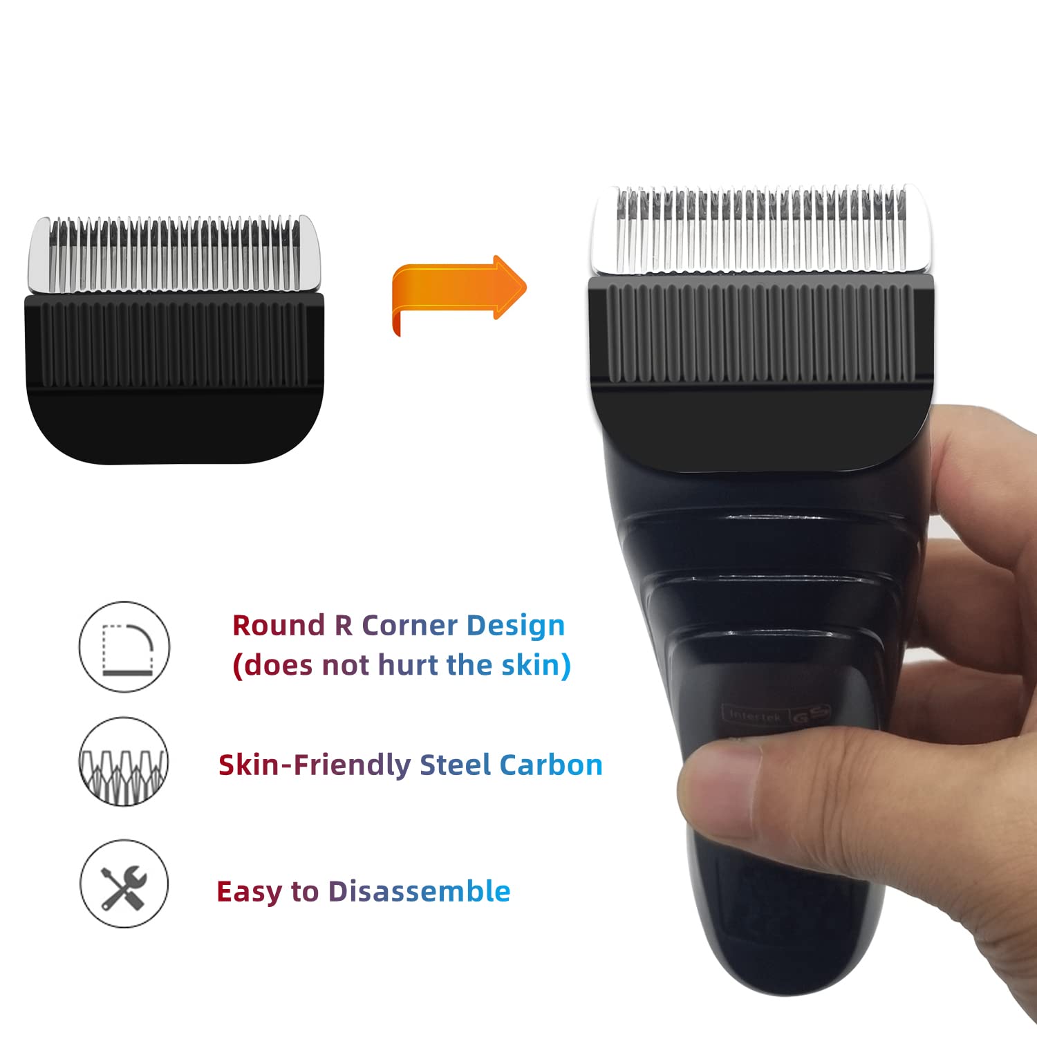 2 Pack Professional Hair Clipper/Trimmer Clip Replacement Blade, Compatible with Wahl 79434/9649P/9549 Mdel Clipper Trimmer