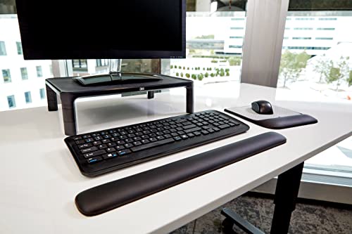 3M Gel Wrist Rest for Keyboards, Soothing 3M Gel Technology and Satin Smooth Cover for All Day Comfort and Support, Durable and Easy to Clean, 19", Black (WR85B)