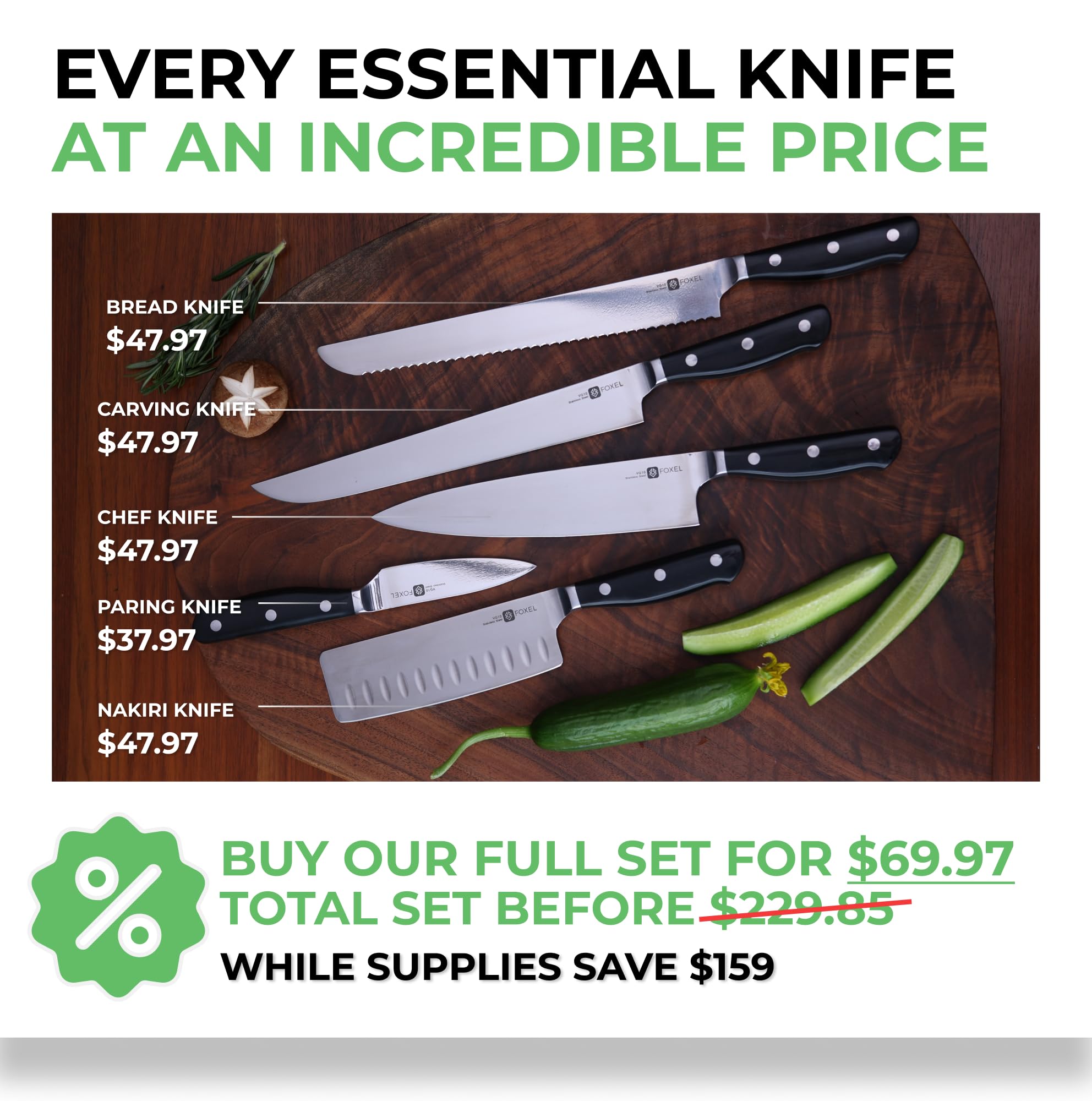 FOXEL Best Bread Knife 10 Inch Serrated - Razor Sharp Rust Resistant Japanese VG10 Steel for Cutting Bread, Cake, Sourdough, Sandwiches, Bagels, and Hard Crust - Black Handle