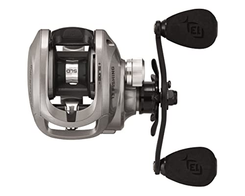 13 FISHING - Inception Slide Baitcast Reel - 8.1:1 Gear Ratio - Left Hand Retrieve (Fresh+Salt) - INSLD2-8.1-LH, Gray