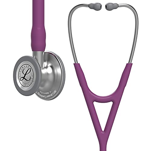 3M Littmann Cardiology IV Diagnostic Stethoscope, 6156, More Than 2X as Loud*, Weighs Less**, Stainless Steel Chestpiece, 27" Plum Tube