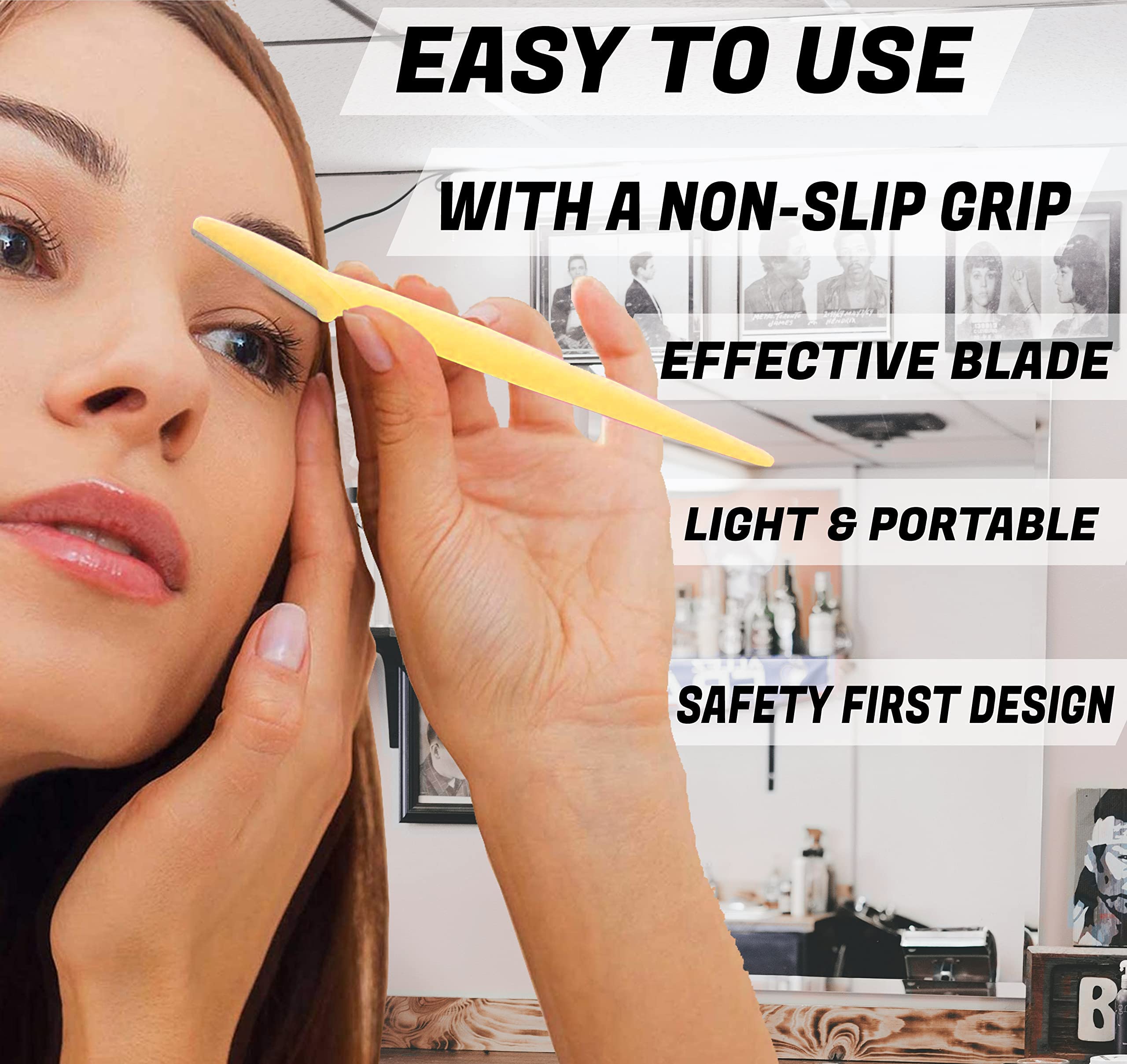 Stacy Talan Eyebrow Razor 18 Pcs Facial Shaver Multipurpose Exfoliating Darmaplane Tool with Precision Cover for Women 6 Packs