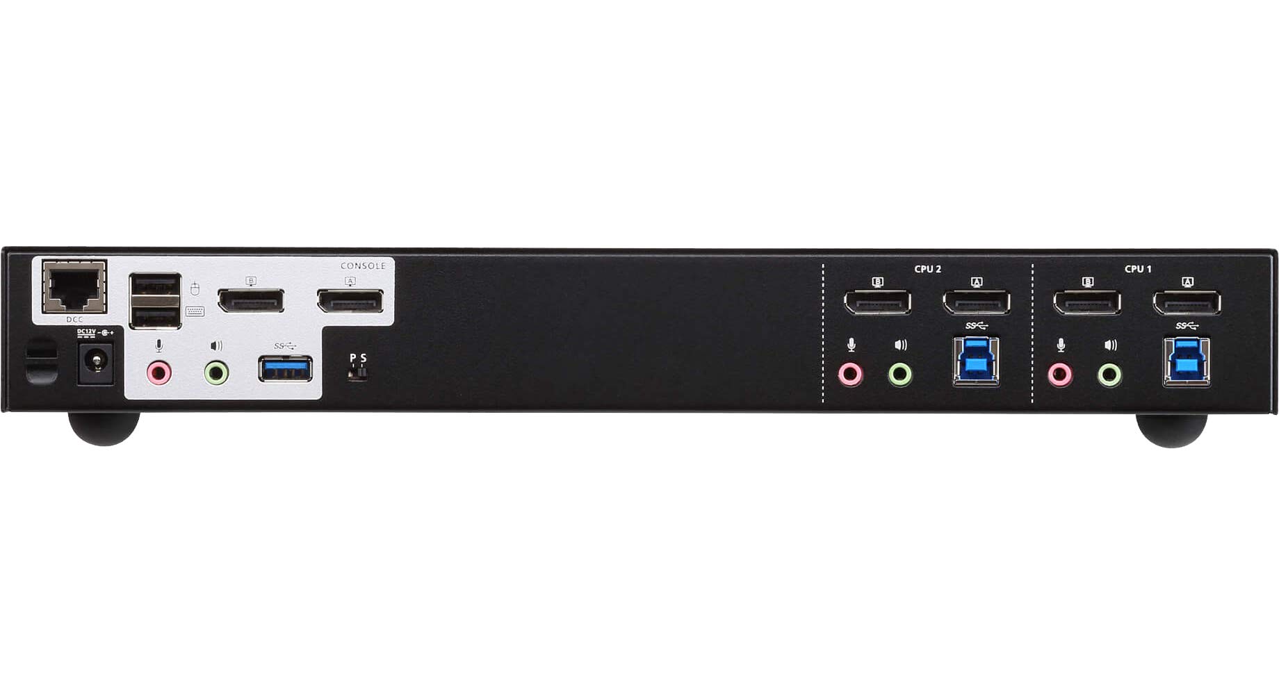 ATEN 2 Port 4K DisplayPort KVM Switch 2 Monitors 2 Computers Dual Monitor KVM Switch, Share USB Peripherals, Independent KVM, USB, and Audio Switching CS1942DP
