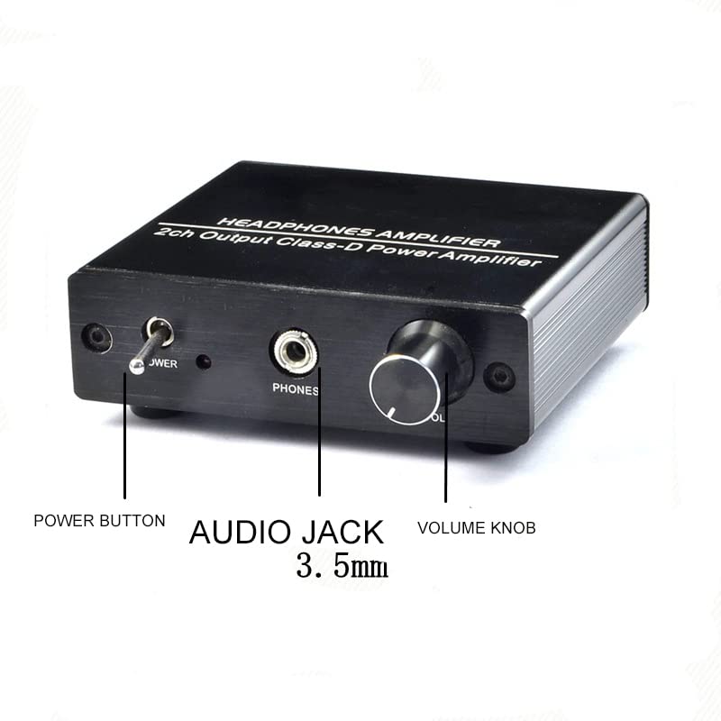 1PC Digital Hi-Fi Stereo Audio Mini Headphone Amplifier 2ch Output Class-D power amplifier with adapter cable