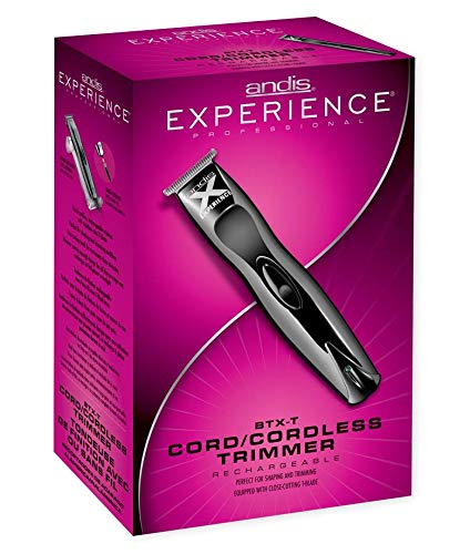 Andis Experience BTX-T Professional Cord/Cordless T-Blade Trimmer with 6 Attachment Combs (The Exclusive Brand by Andis) Model# 22985/BTF