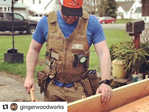 Atlas 46 AIMS Saratoga Tool Vest, Universal Chest Rig, Attach Pouches and Holsters - Berry Compliant - Made in the USA