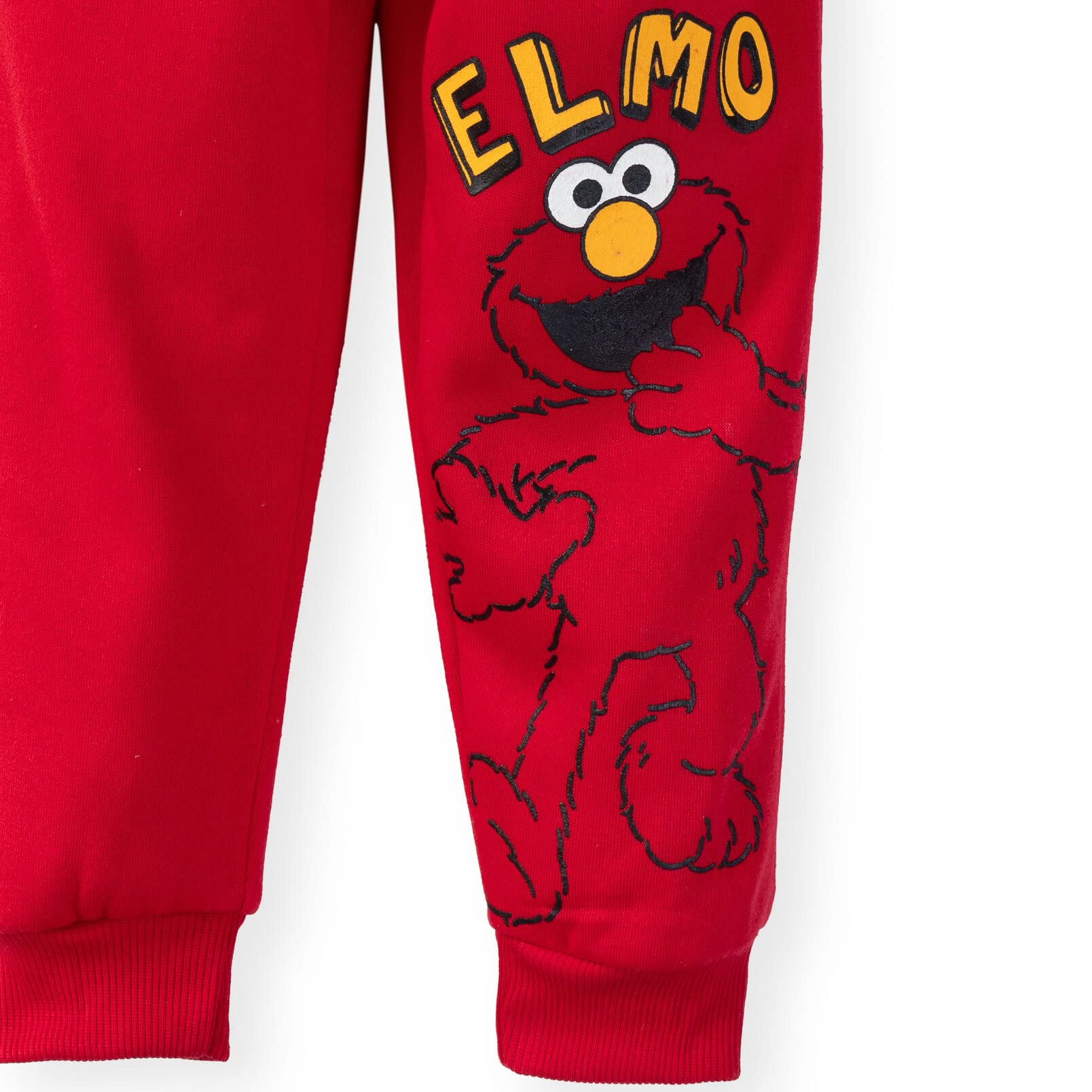 Sesame Street Elmo Cookie Monster Oscar The Grouch Toddler Boys Fleece 3 Pack Pants Blue/Gray/Red 2T