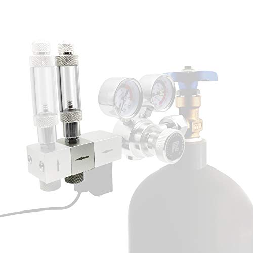 FZONE Pro Series Regulator Extra Expandable Manifold Blocks with Bubble Counter and Needle Valve