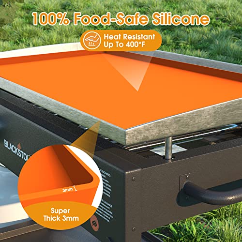 36" Silicone Griddle Mat for Blackstone 36 Inch Griddle, Heavy Duty Griddle Buddy Mat Blackstone Griddle Top Protective Cover Accessories, Protect Flat Top from Rodents, Insects, Debris & Rust