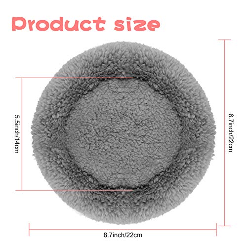 BWOGUE Hamster Bed,Round Velvet Warm Sleep Mat Pad for Hamster/Hedgehog/Squirrel/Guinea Pig/Rats and Other Small Animals