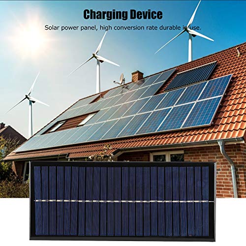 2 5W 12V DIY Polycrystalline Silicon Solar Panel Board Module, Solar Panel Charging Device, Solar Power for Outdoor Phone Charging