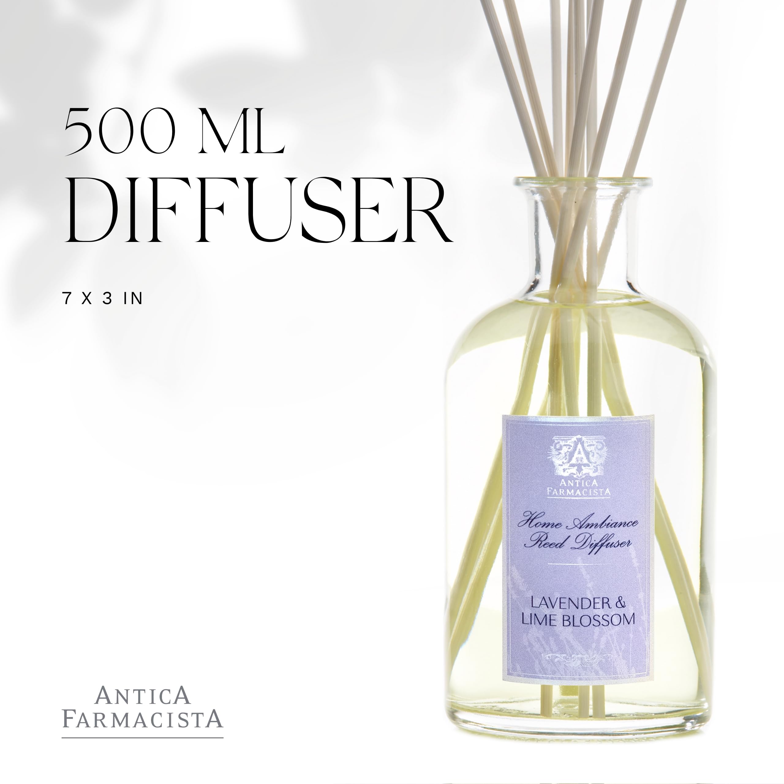Antica Farmacista Home Ambiance Diffuser, Lavender & Lime Blossom, 8.45 Fl Oz