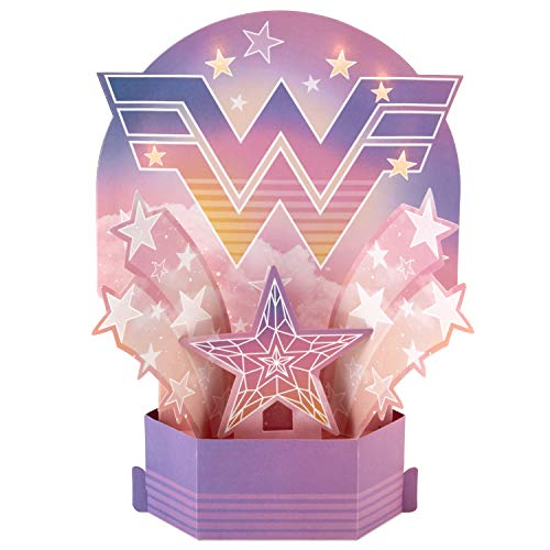 Hallmark Wonder Woman Paper Wonder Pop Up Musical Birthday Card (Plays Wonder Woman Theme)