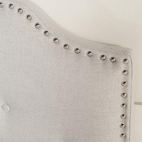 Christopher Knight Home Austell Fabric Headboard, Queen / Full, Light Grey