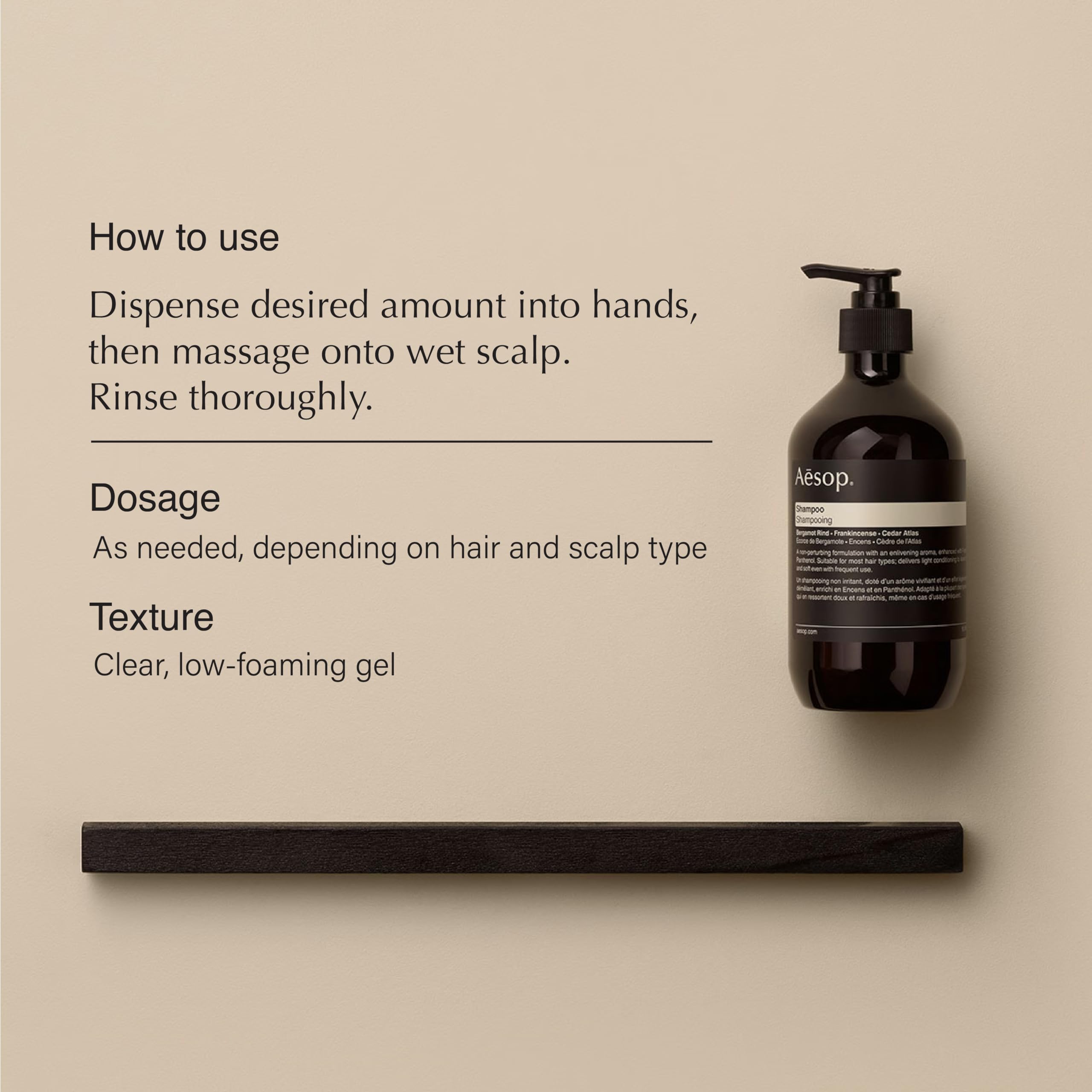 Aesop Shampoo and Conditioner Set - Earthy | Cleanser for All Hair Types and Scalp | Soft, Shiny, Fragrant Hair | Paraben, Cruelty-free & Vegan | 16.9 oz