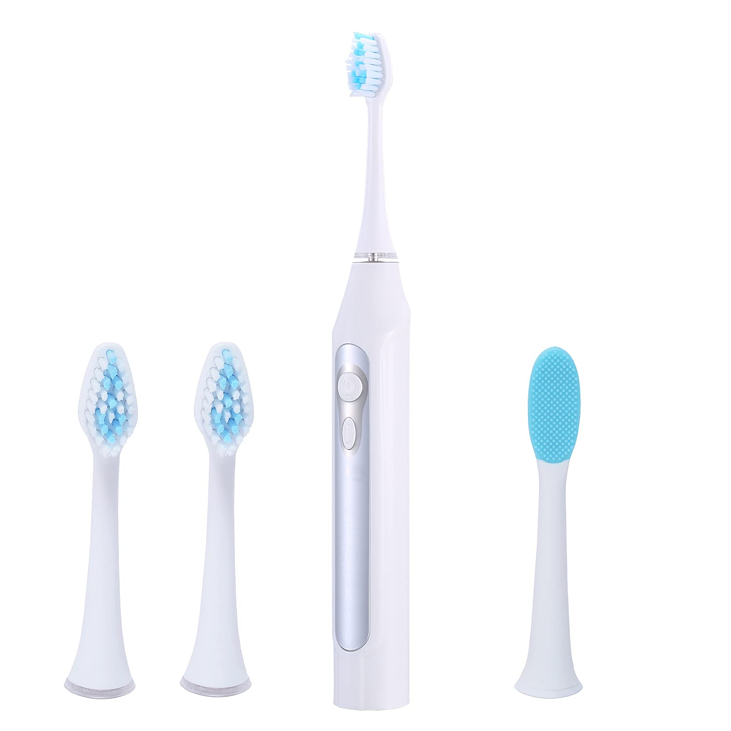 BYITH Electric Toothbrush 5 Brushing Modes 3 Toothbrush Heads Rechargeable Sonic Toothbrush