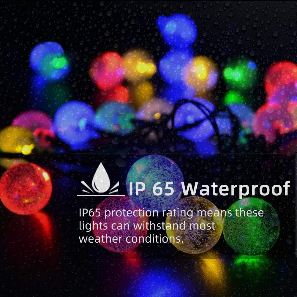 31FT 50LED Solar String Lights Outdoor 8 Modes Waterproof Solar Patio Lights Solar Lights Outdoor Decorative for Garden Yard Home Party Wedding Christmas Garden Solar Lights Patio Lights
