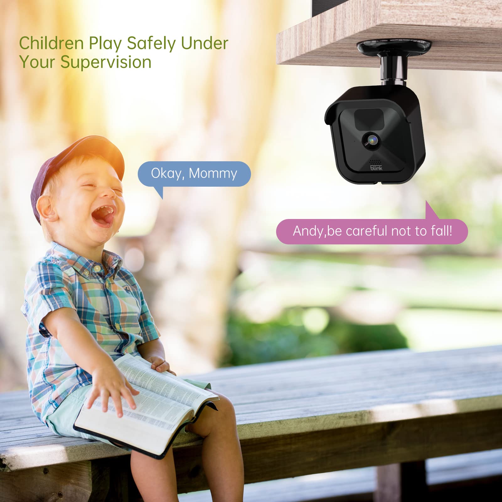 AOTNEX Blink Outdoor Camera Mounts (3rd Gen) 3 pcs, Weatherproof Protective Housing Cover with 360 Degree Adjustable Wall Mount for Blink Outdoor Security Camera System (Outdoor Black)