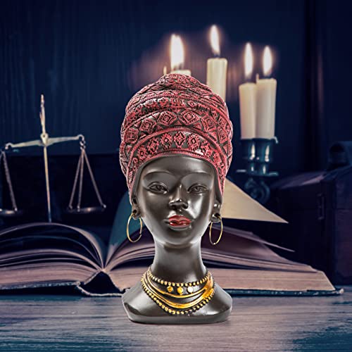 African Statue and Sculptures for Home Decorations, for Home Decor,African Figurines, for Living Room Women Statue Shelf Decor Accent