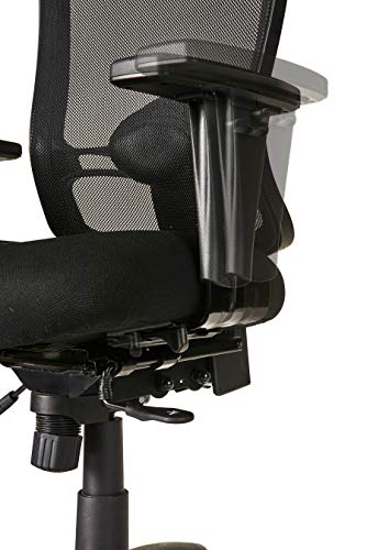 Alera ALEET4017B Etros Series 275 lbs. Capacity Mesh Mid-Back Petite Swivel/Tilt Chair - Black
