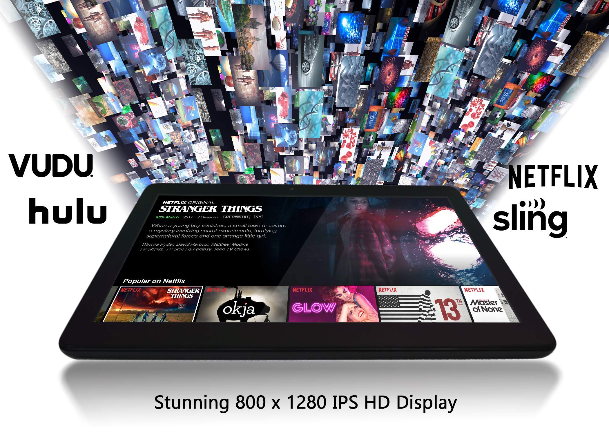 Azpen 10 Inch Android 10 OS Google Certified Tablet Dual Cameras HD 1280 x 800 IPS Display 2GB RAM 32GB Storage Bluetooth GPS