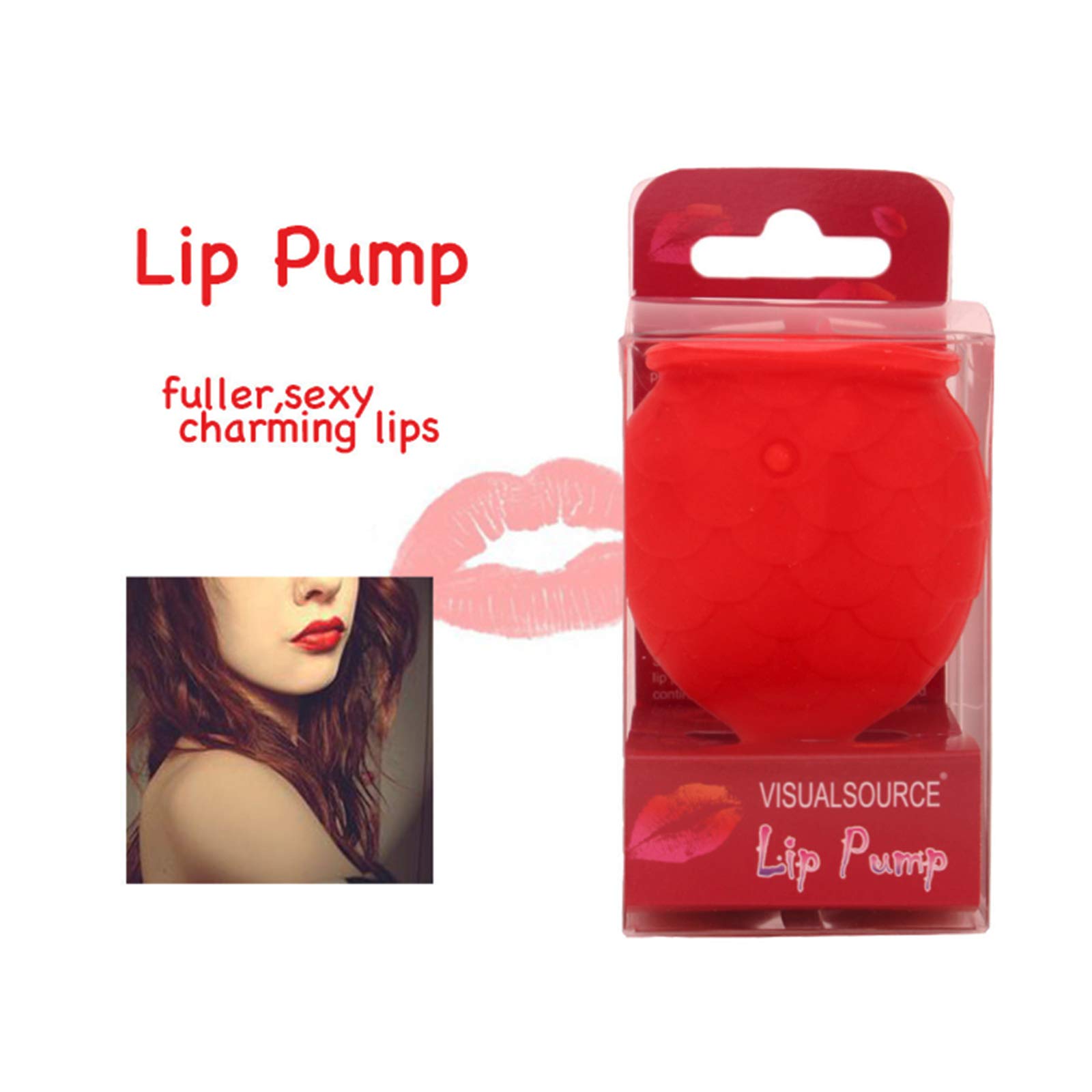 Lips Enhancer Plumper Device Lips Silicone Fish Shape Natural Pout Mouth Tool Sexy Lip Mouth Lip Plumper Device Lip Filler Beauty Pump