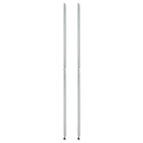 Alera ALESW59PO36SR 36 in. Stackable Posts for Wire Shelving - Silver (4/Pack)