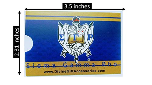 6 Sigma Gamma Rho Gift Card Holders/Sleeves (Includes 6 Envelopes)