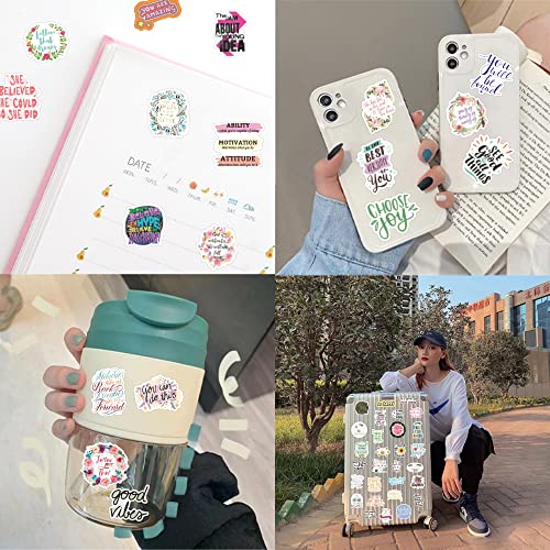 200 Pcs Inspirational Stickers,Motivational Stickers,Vision Board Stickers,Positive Stickers for Teens Adults,Stickers for Journaling,Journal Sticker Pack,Scrapbooking,Journaling,Personalized Decals