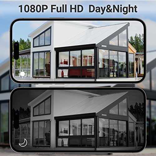 Swann Wireless Security Camera, Home Security Camera 1080p Full HD Indoor Outdoor Waterproof, Recharcheable Security Camera with Night Vision, 2-Way Talk, Heat, Motion Person Detection, Smart Alerts